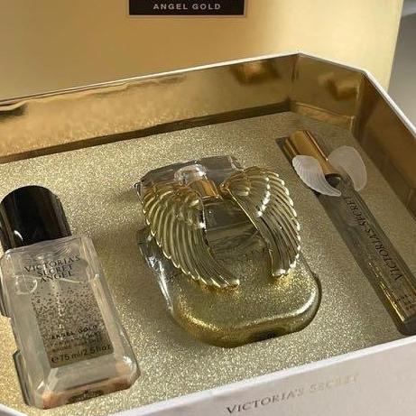 Jual Victoria'S Secret Angel Gold Gift Set 3 In 1 Original Full Set | Shopee Indonesia