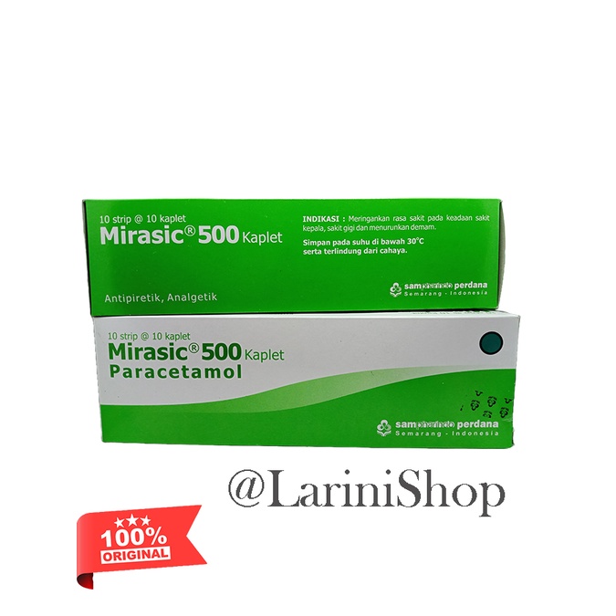 Jual MIRASIC 500 MG KAPLET (BOX) SHAMPARINDO | Shopee Indonesia