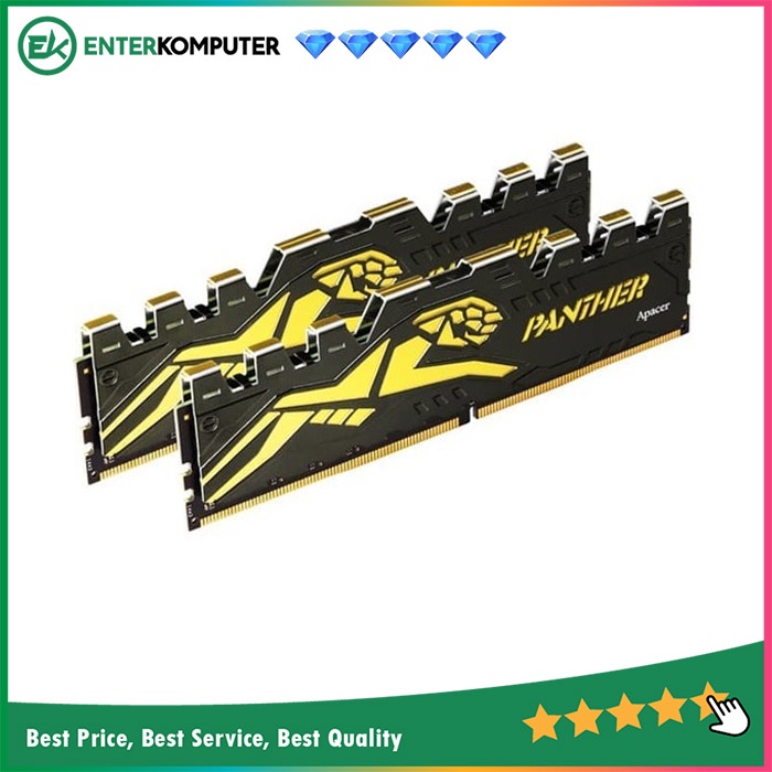 Jual Apacer DDR4 PC25600 3200Mhz 16GB (2x8GB) - Panther Golden / RAM ...