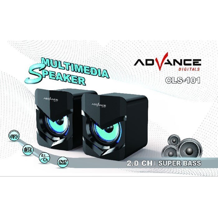 Jual Speaker Advance CLS-101 Super Bass 2.0 Channel speaker | Shopee ...