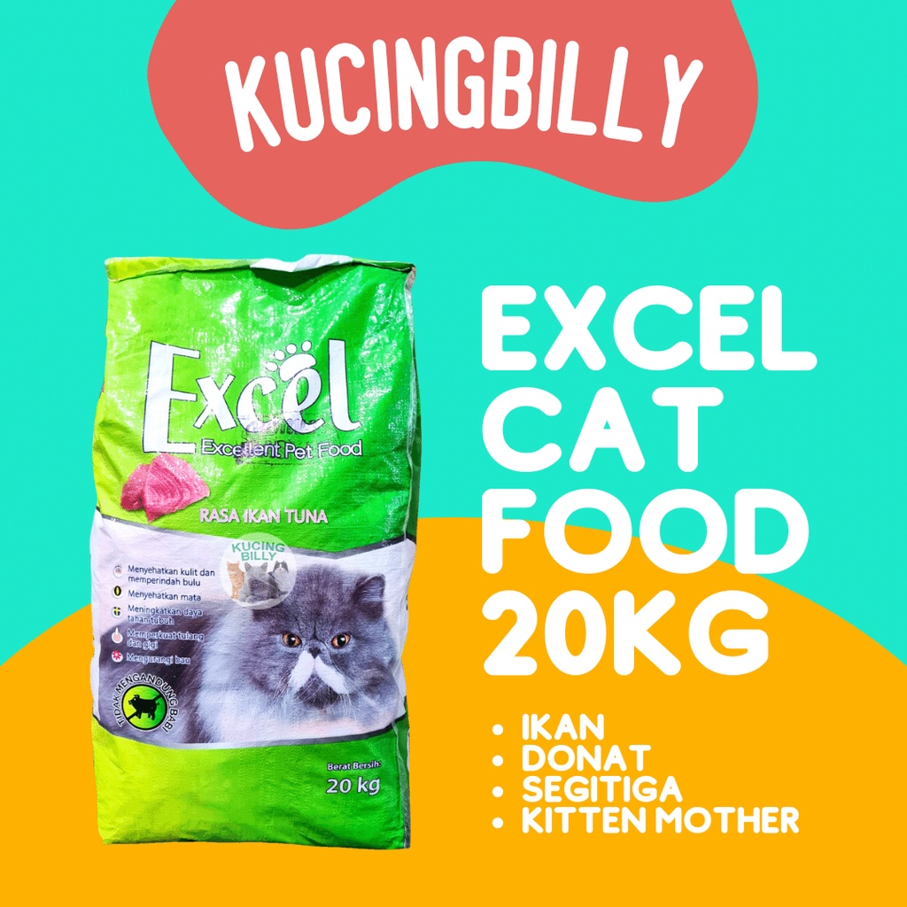 Jual Excel cat 20kg Makanan kucing | Shopee Indonesia