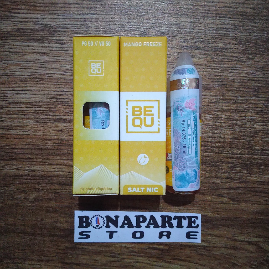 Jual Salt Bequ Mango 30mg 15ml Liquid Vape Saltnic Beku CUKAI 2023 ...