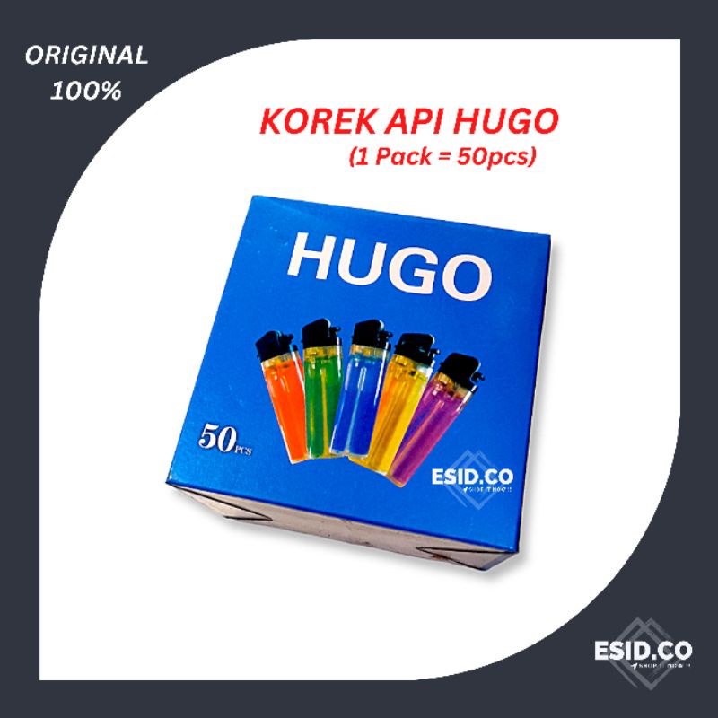 Jual Hugo Korek Api Polos Cricket / Lighter ( 1 Pack = 50 pcs ...