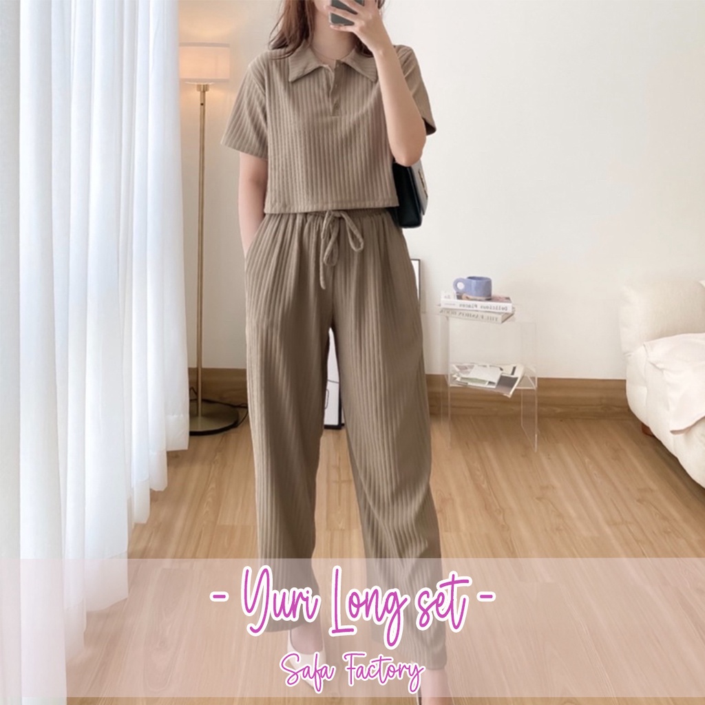 Jual Safa Factory - Setelan Wanita Kekinian Bahan Knit Premium One Set ...