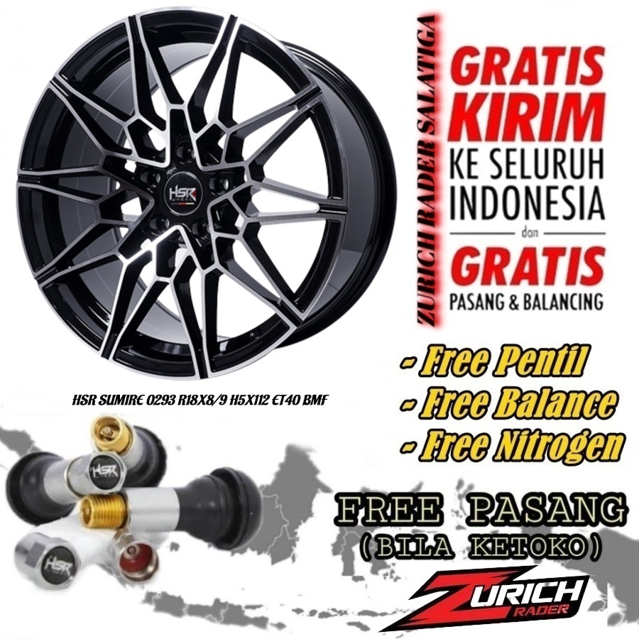 Jual Velg Mobil Mercy Ring 18 HSR SUMIRE R18 Black Polish | Pelek Hrv Civic Scirocco Rush Innova ...