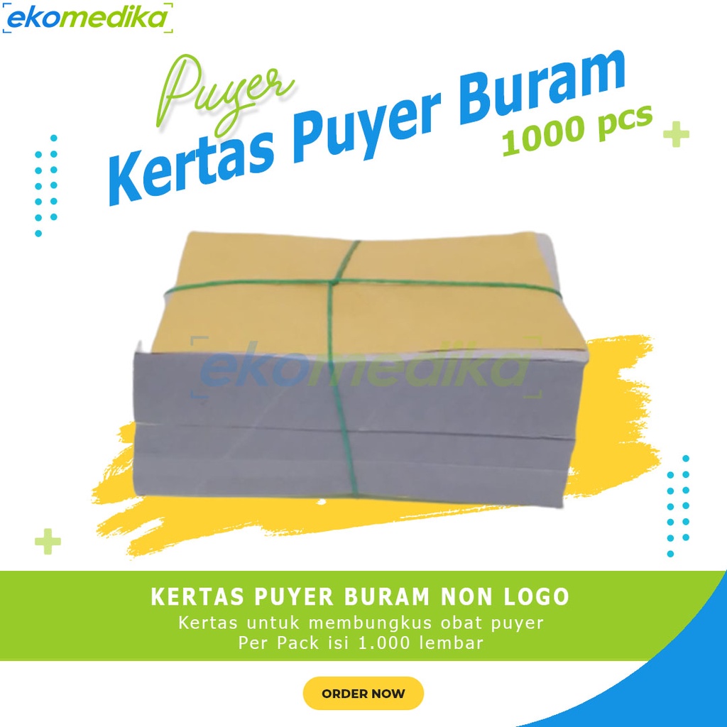 Jual Kertas Puyer Lembaran 8x11cm isi 1000 lembar - Non Logo Kertas ...