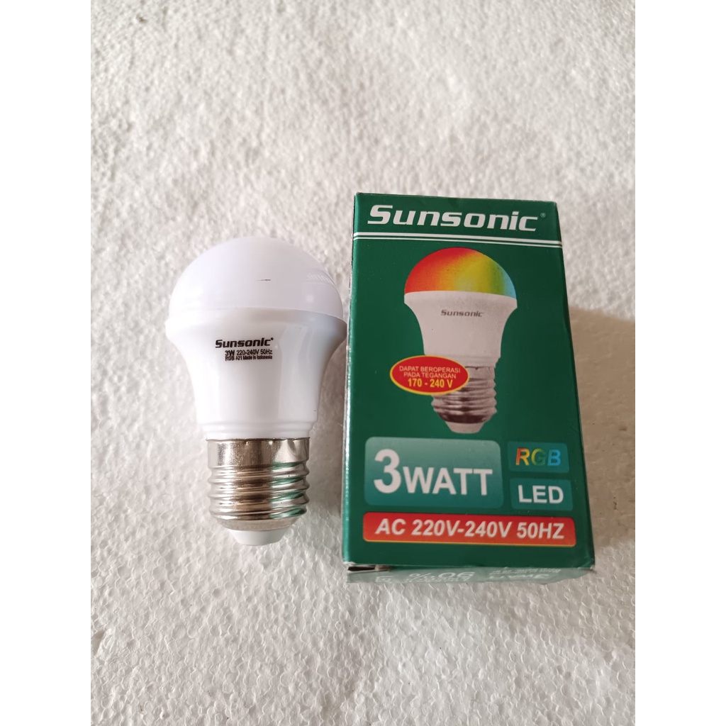 Jual LAMPU HIAS LED RGB SUNSONIC 3 WATT | Shopee Indonesia
