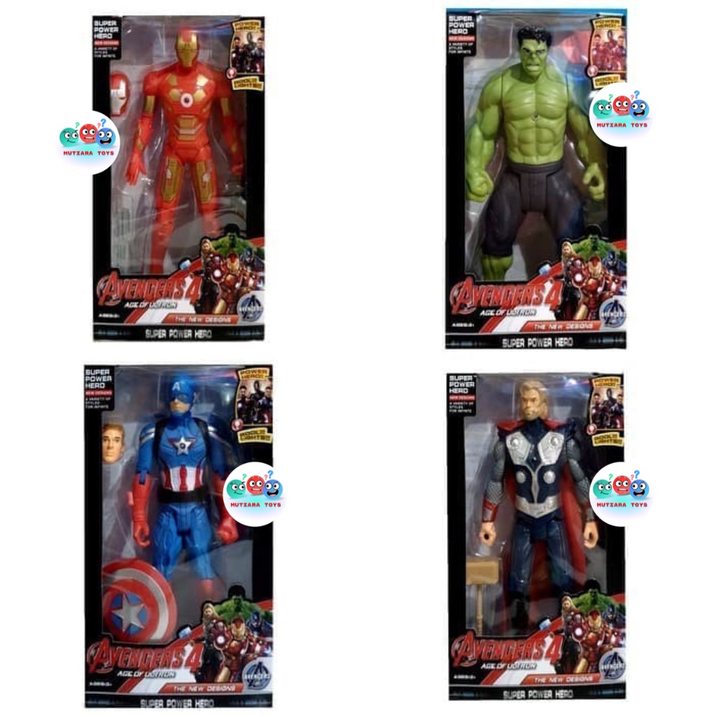 Jual MUTIARATOYS Robot Superhero Age Ultron 4pcs BESAR No.986-1 ...