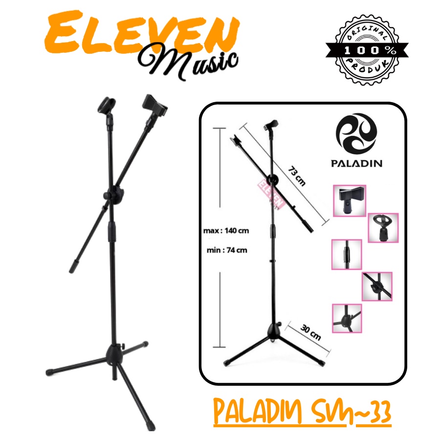 Jual Stand Microphone Panggung Tinggi Paladin SM33 Original | Shopee Indonesia