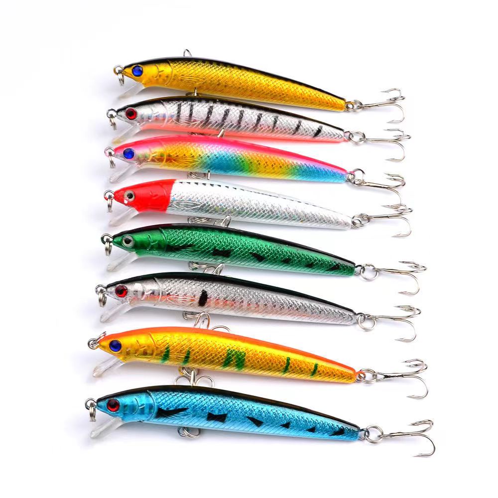 Jual Fishing Lure Minnow Sinking 100mm 8g Casting Wastafel 3D Swimbait ...