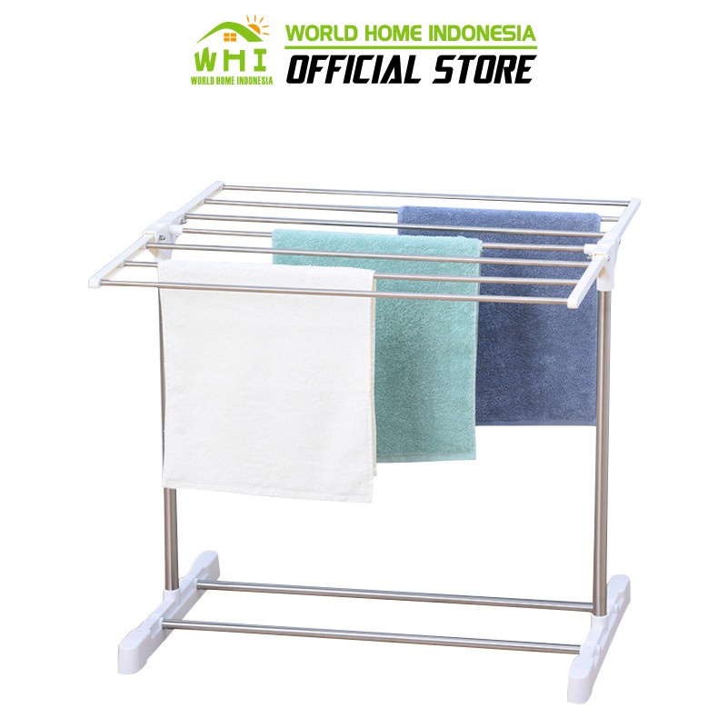 Jual World Home Rak Jemuran Handuk Stainlees Gantungan Handuk Jemuran ...