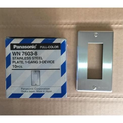 Jual Frame Panasonic WN-7603 3 Device Stainless Full Color Series ...