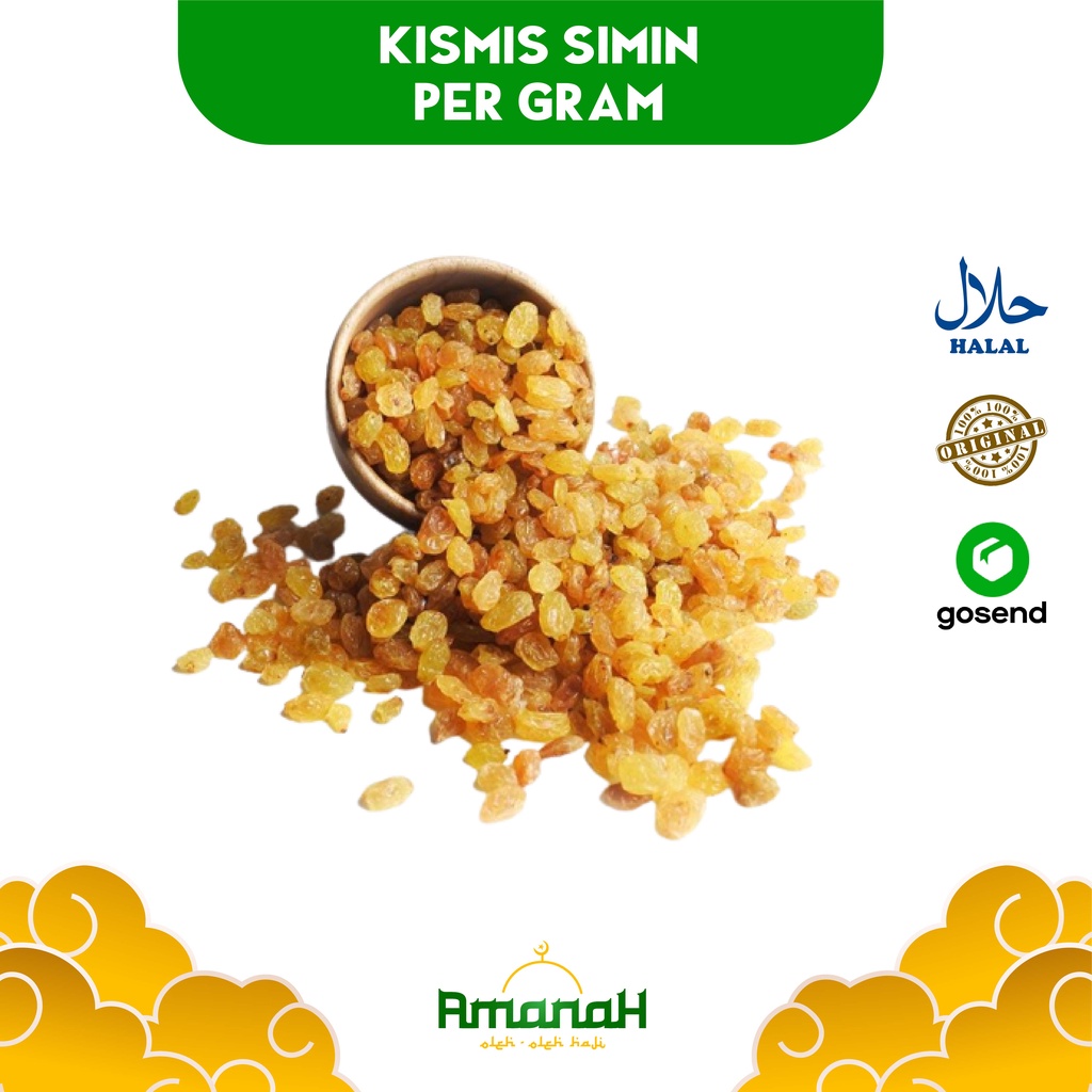 Jual Kismis Arab Simin Manis High Quality Original Kismis Raisin Golden ...