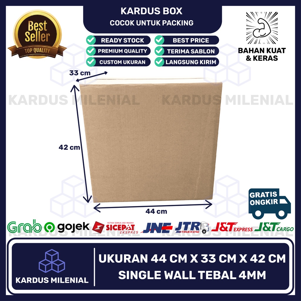 Jual KARDUS BESAR PACKING 44x33x42 COCOK UNTUK PINDAHAN KOST/RUMAH ...
