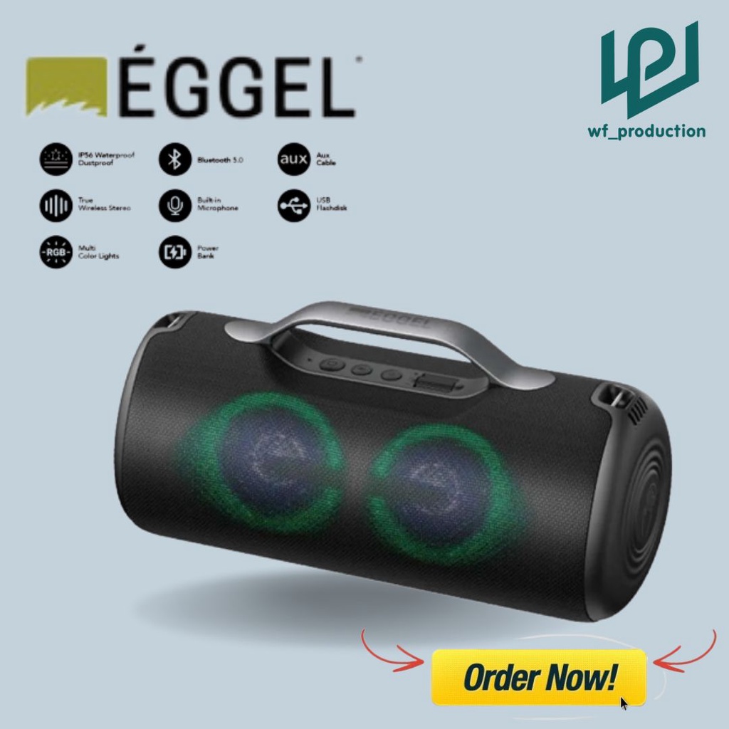 Jual Eggel Elite XL 2 Waterproof Bluetooth Speaker with RGB Light ...