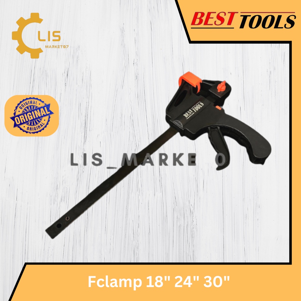 Jual ALAT PENJEPIT KAYU F CLAMP 18 INCH / 24 INCH / 30 INCH QUICK ...