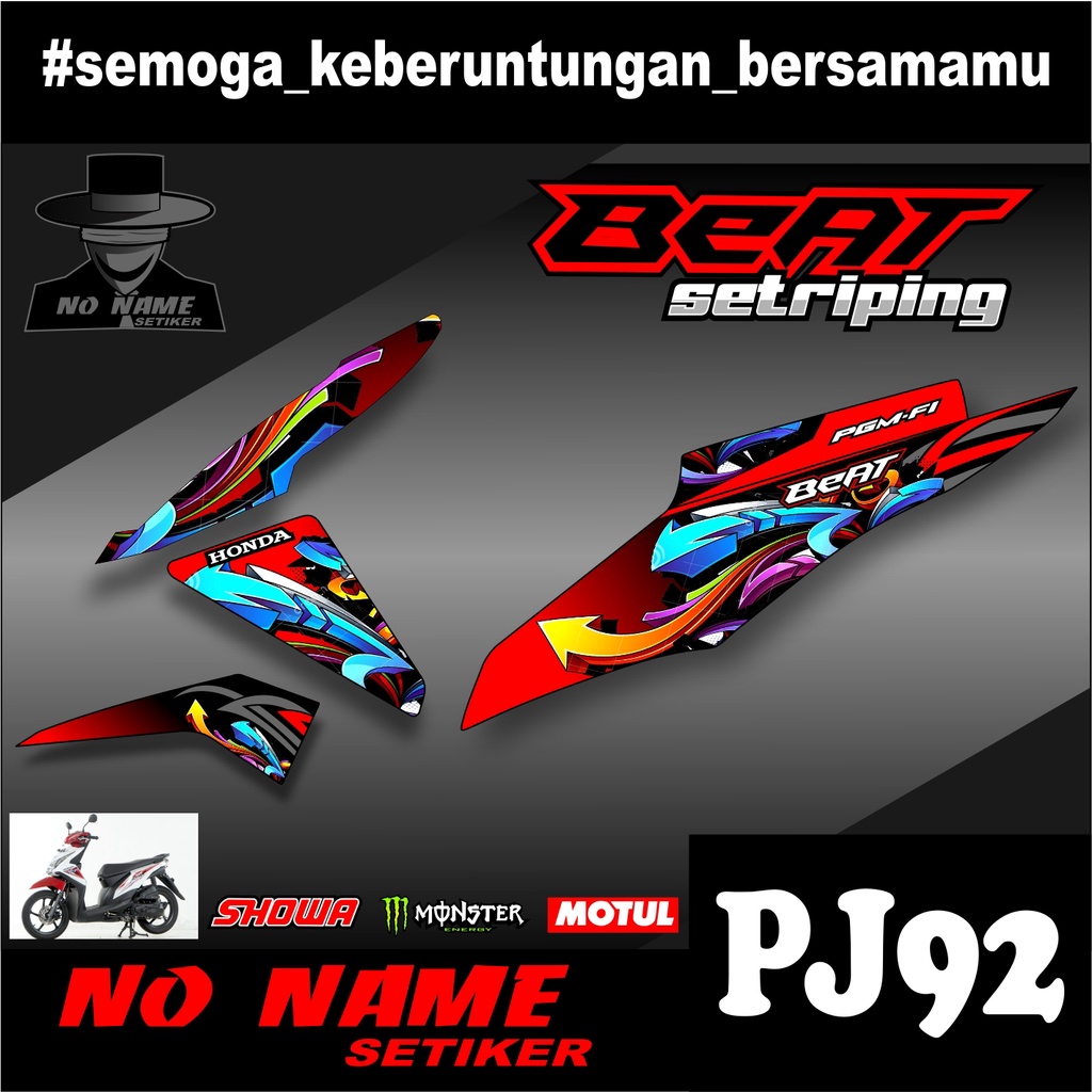 Jual striping semi full setiker stiker beat fi (pj92) 2013-2015 variasi ...