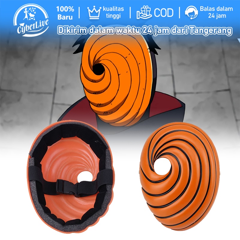 Jual Mask Obito Orange Tobi Obito Uchiha Naruto Cosplay Anime Japanese ...