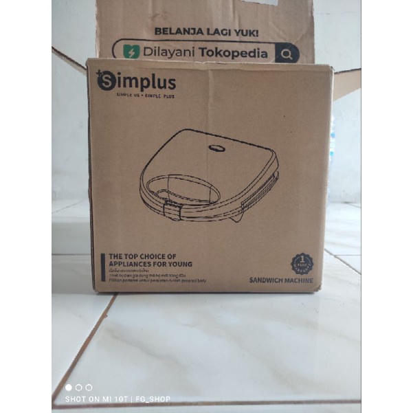 Jual Simplus Sandwich Maker Low Watt Pemanggang Simplus SMZJ003 Toaster | Shopee Indonesia