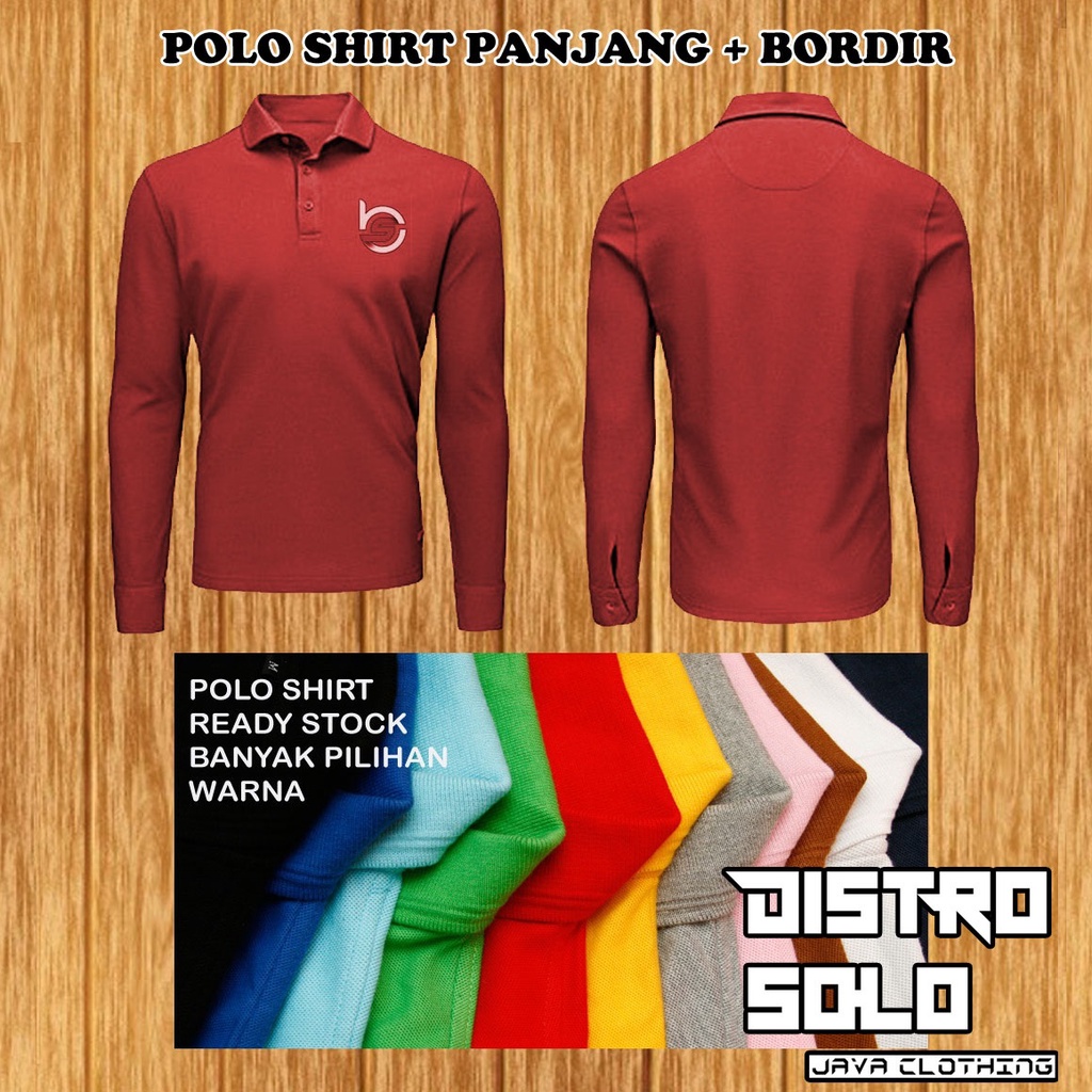 Jual Bordir Polo Seragam Kantor, Bordir Polo Shirt Lengan Panjang by ...