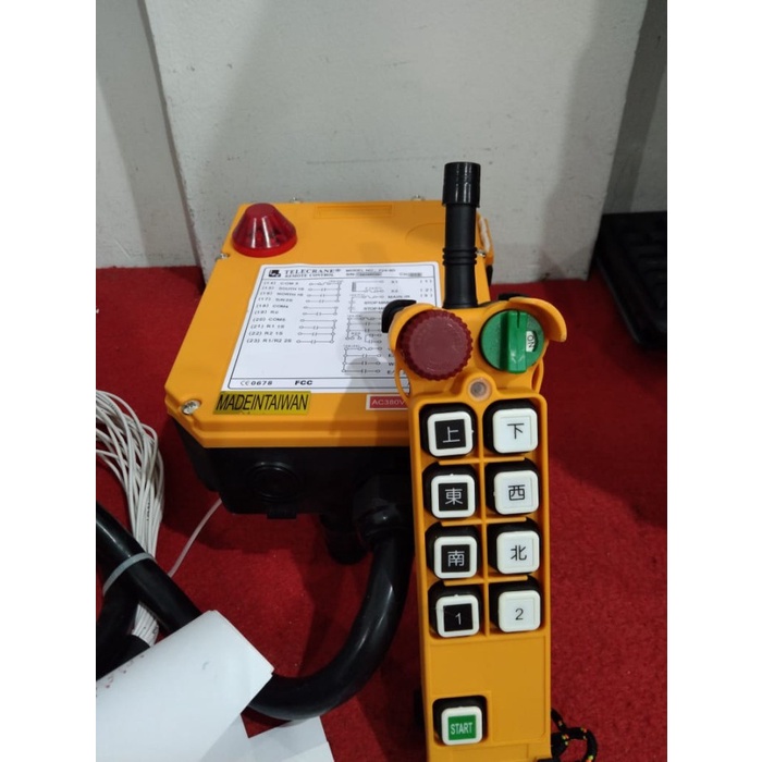 Jual Telecrane F24-8D / F24-8S Remote Wireless Hoist Crane Push Button ...