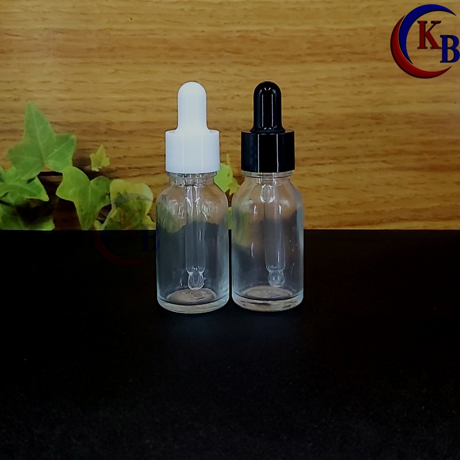 Jual BOTOL PIPET 15 ML SERUM TETES SMOOTH / BOTOL KACA CLEAR TEBAL 15ML ...