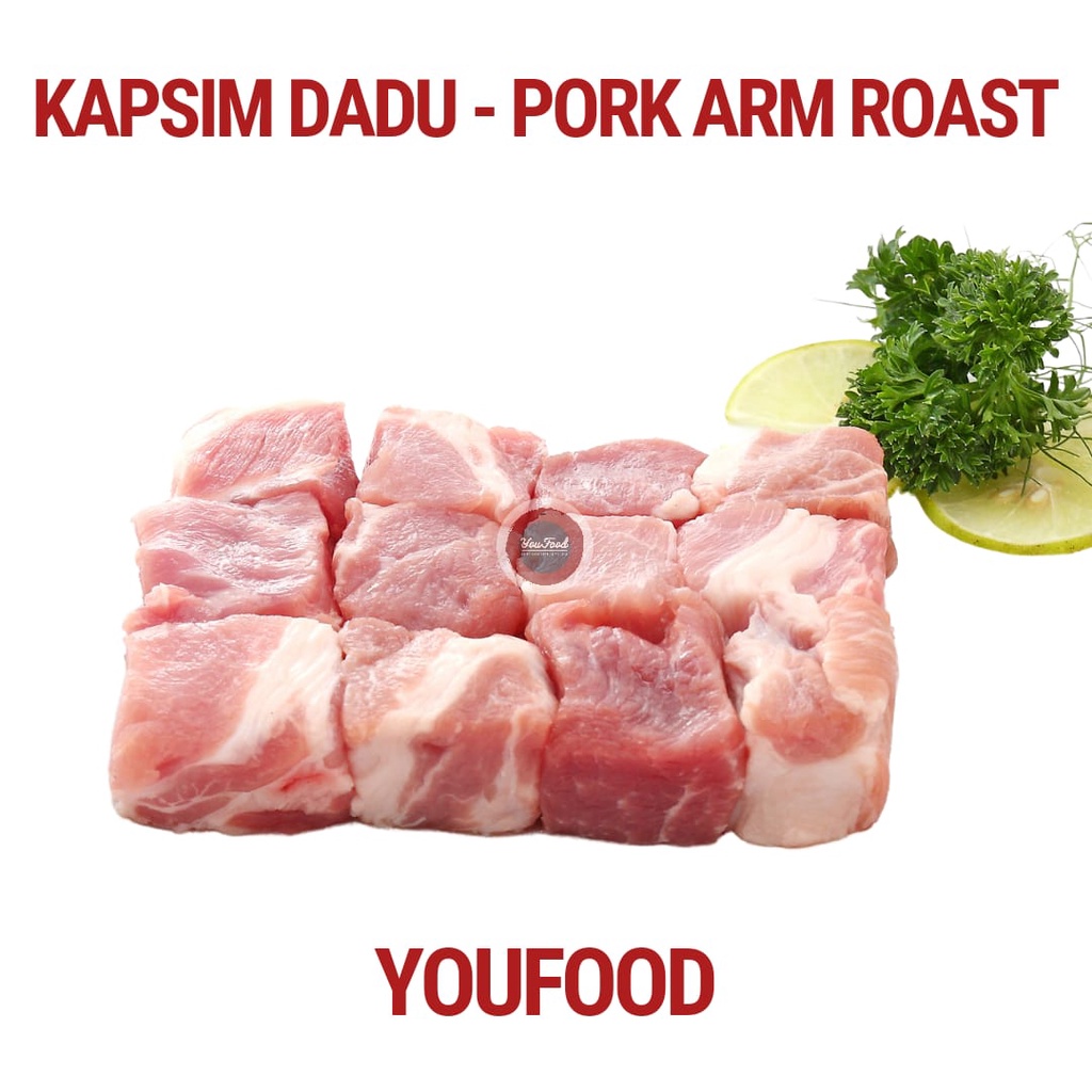 Jual Daging Babi Kapsim - Potong Dadu / Cube - Pork Arm Roast | Shopee ...