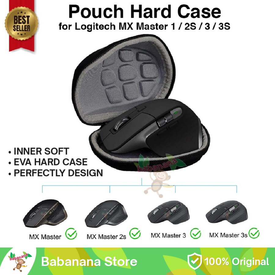Jual POUCH LOGITECH MX MASTER 2S 3S 3 HARD CASE MOUSE INNER SOFT ...