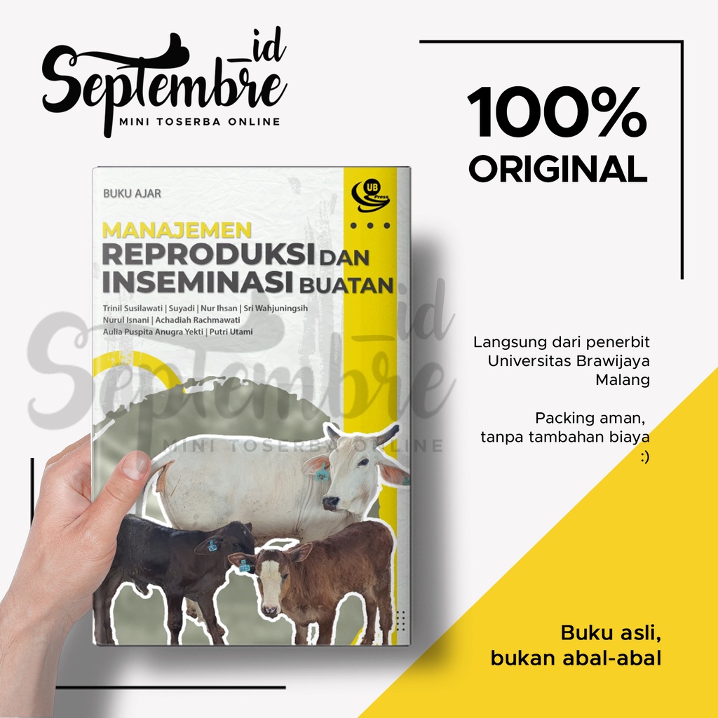 Jual Buku Original Manajemen Reproduksi dan Inseminasi Buatan - UB Press - Trinil Susilawati dkk ...
