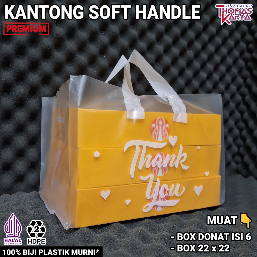 Jual Plastik Bolu Susu Motif THANK YOU isi 50 Paper Bag Box Brownies ...