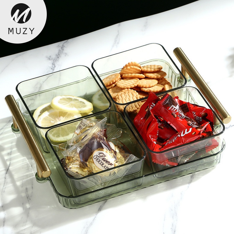 Jual Muzy Kotak Makanan Toples Lebaran Set Nampan Snack Tray Snack Bowl ...