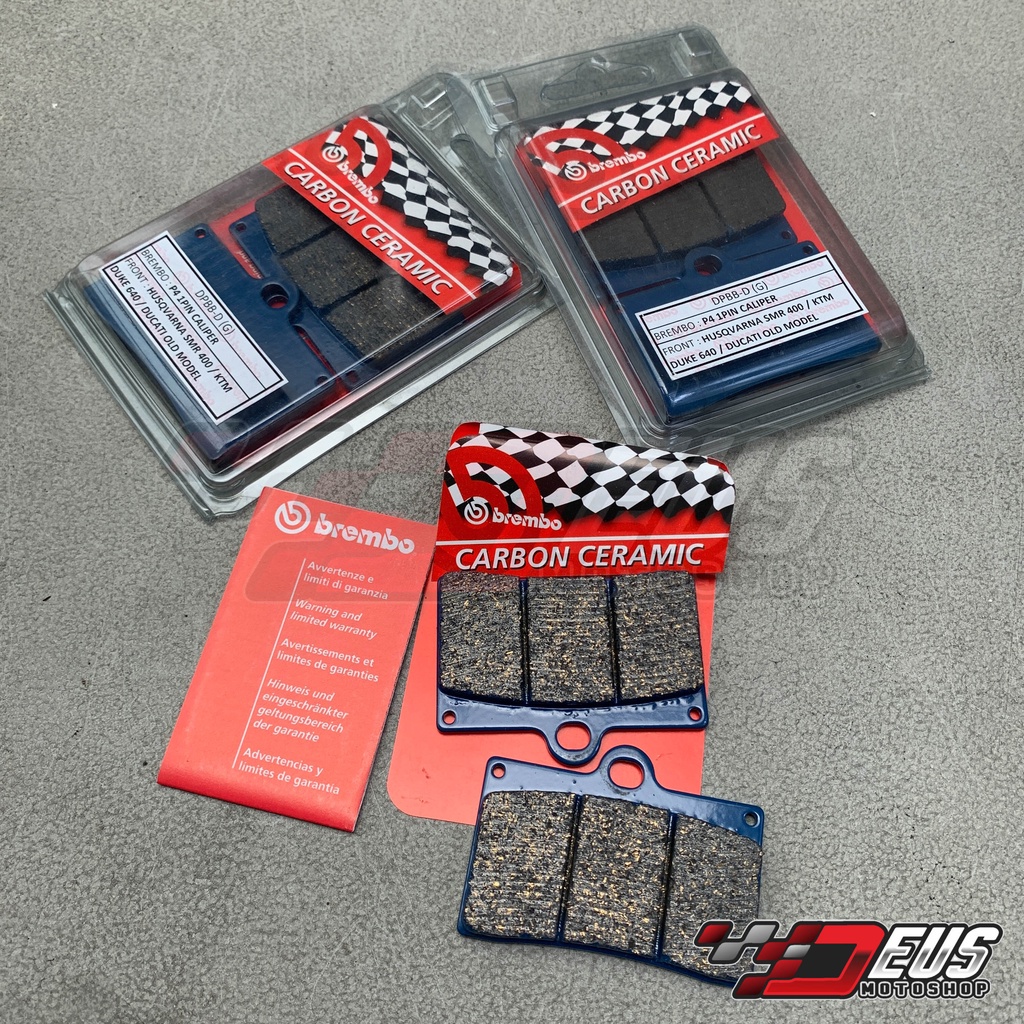 Jual Kampas Rem Brembo P4 DPBB-D (G) 4 Piston 1 Pin Carbon Ceramic ...