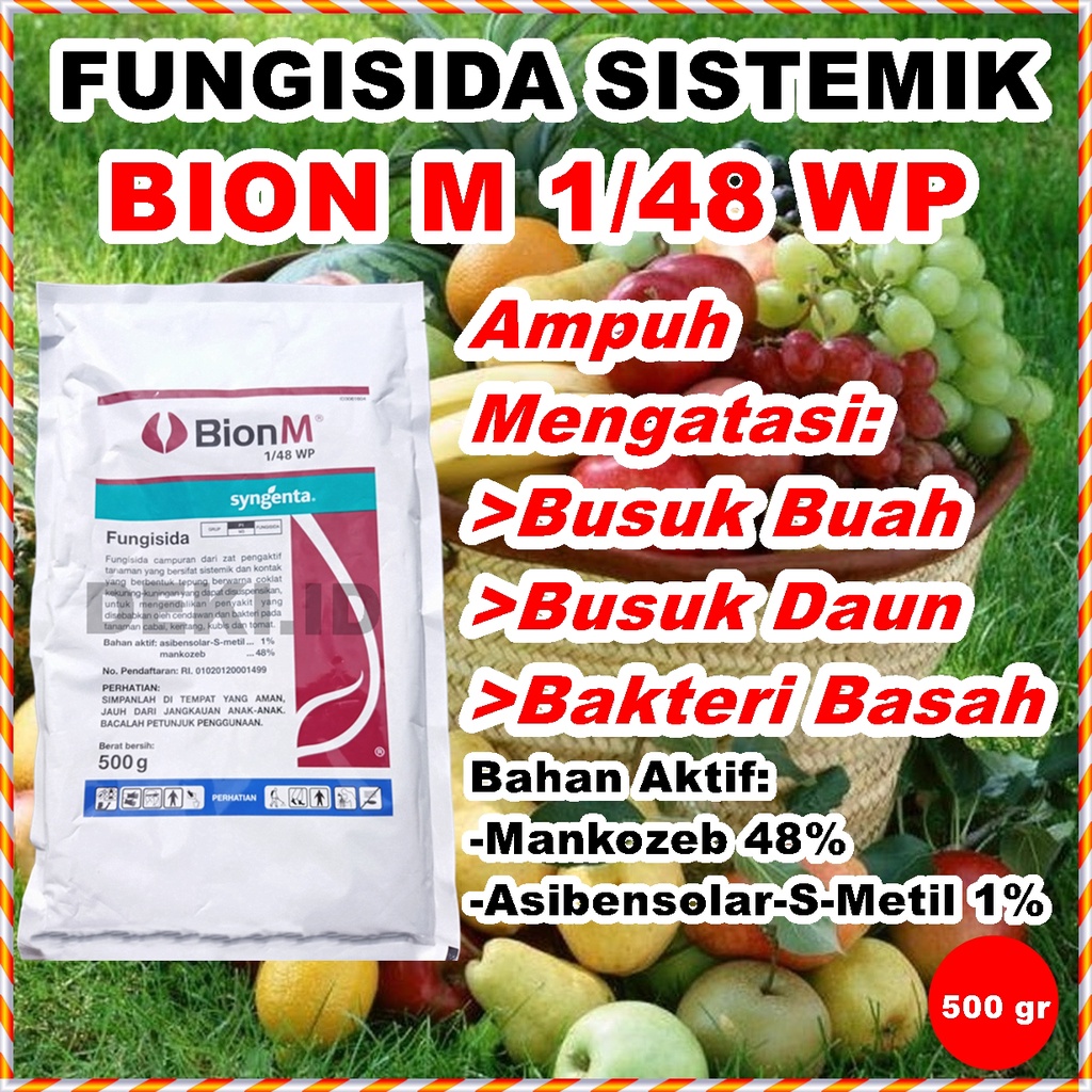 Jual Bion M 1 48 wp 500gr Mankozeb Fungisida Sistemik Obat Jamur Busuk ...