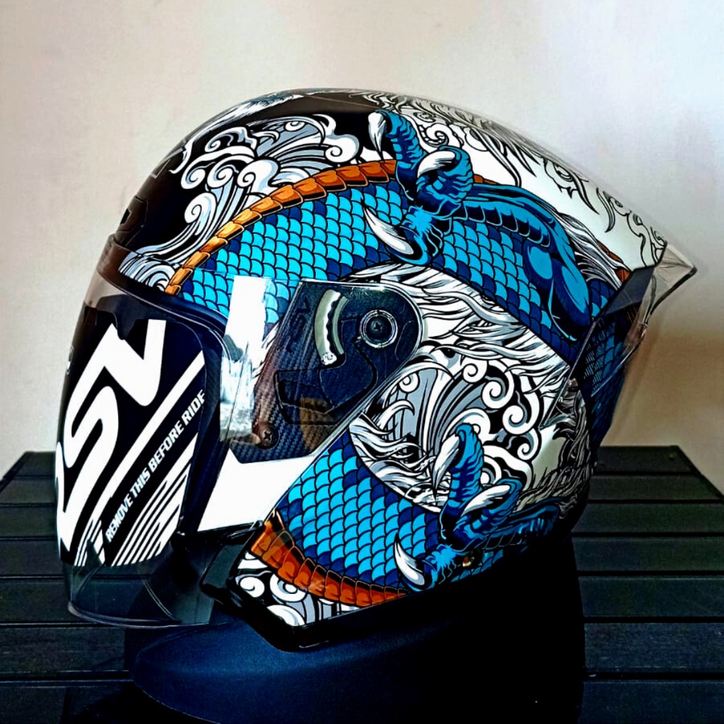 Jual HELM RSV NEW WINDTAIL RYUJIN / HELM HALF FACE / HELM RSV WINDTAIL ...