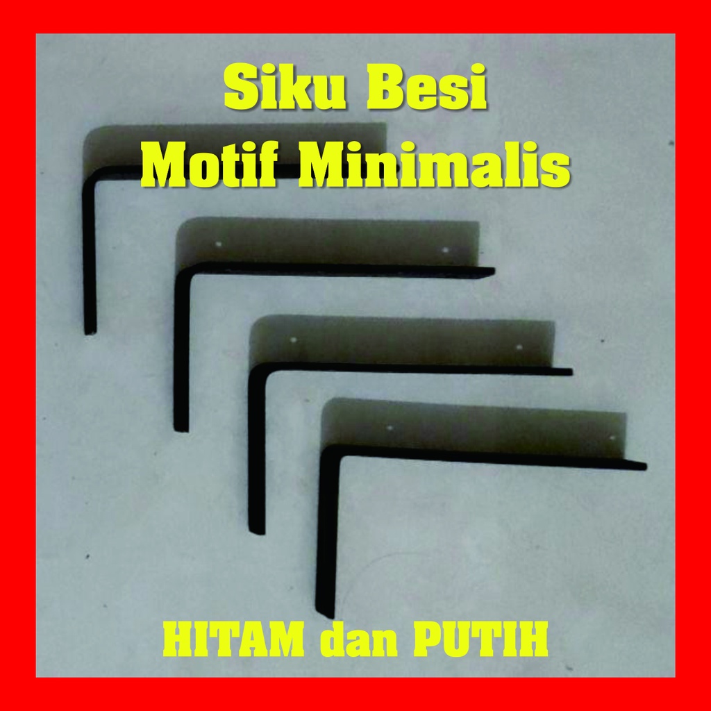 Jual SIKU BESI Motif Hitam & Putih Minimalis | Siku Rak Dinding ...