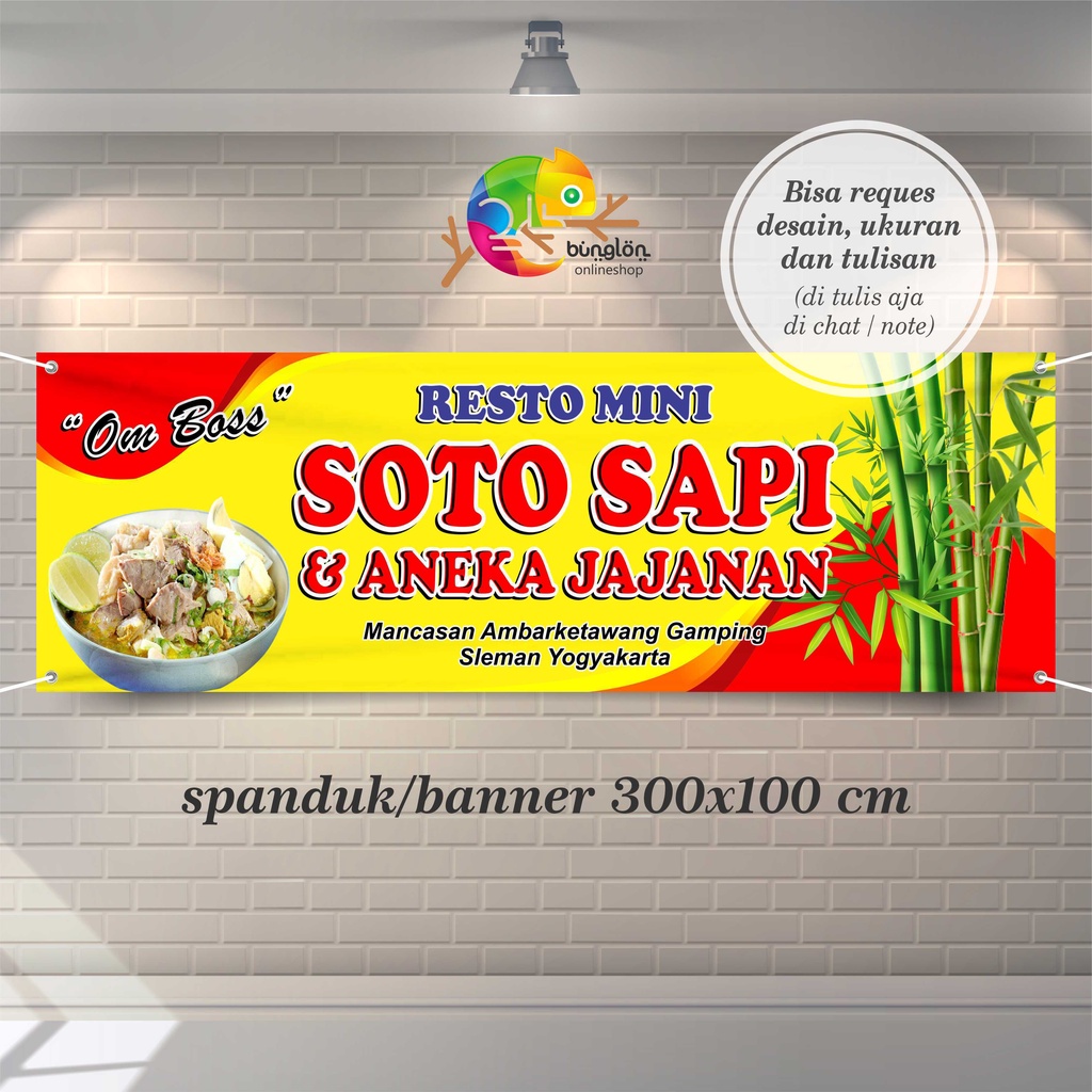 Jual Spanduk, Banner Soto Lamongan, Soto Sapi | Shopee Indonesia