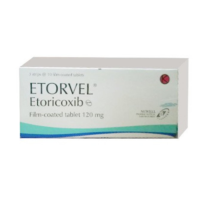 Jual ETORVEL 120MG FC 1 STRIP ISI 10 TABLET / ANTI NYERI / ANTI ...
