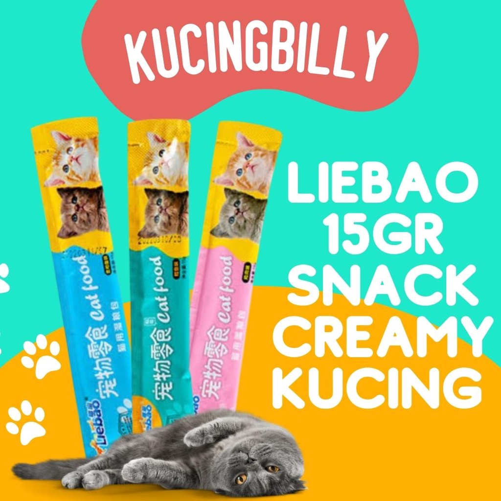 Jual Liebao cat snack kucing creamy 15gr | Shopee Indonesia