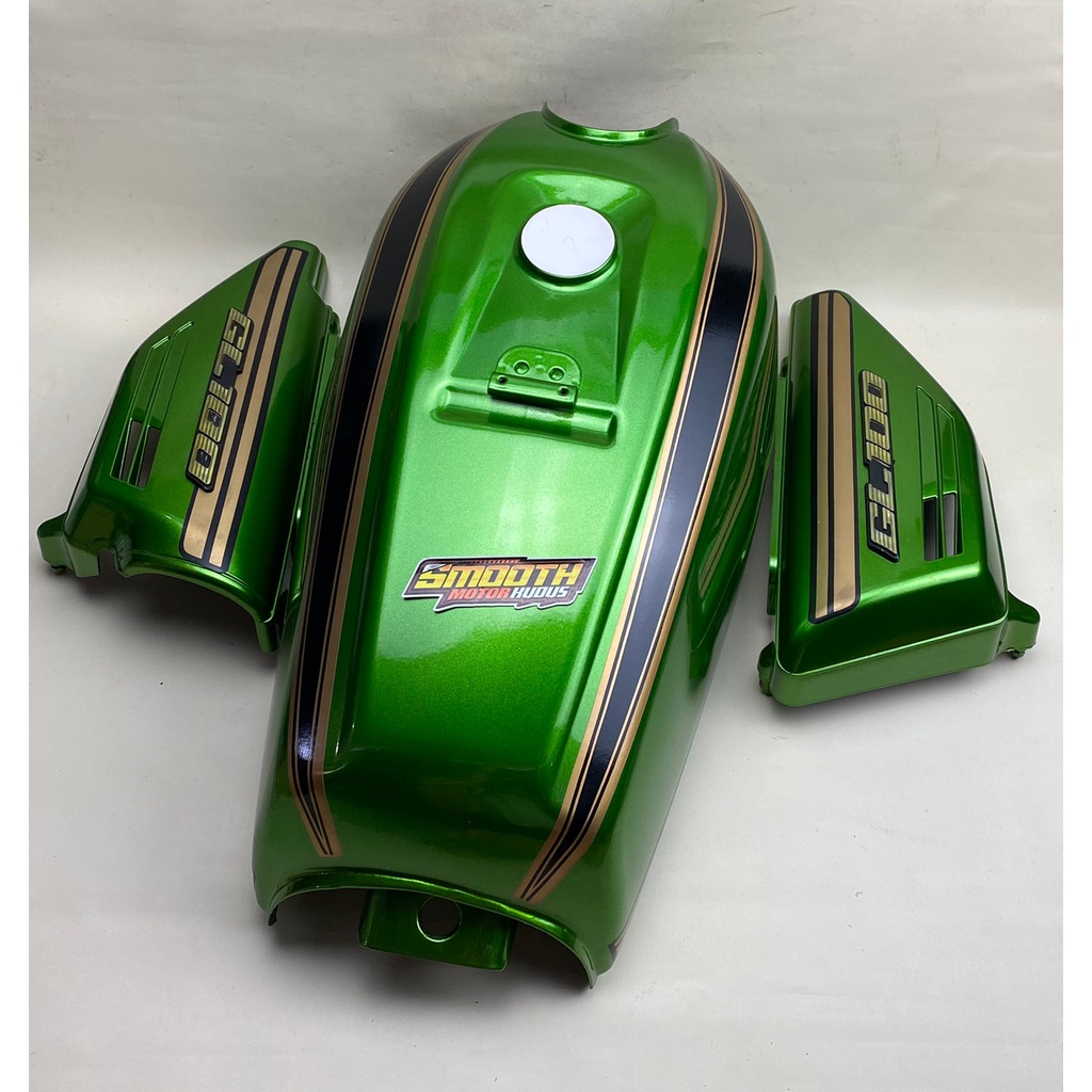 Jual Tangki set box aki gl 100 warna hijau metalik kwalitas bagus ...