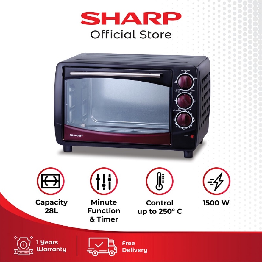 Jual Sharp Electric Oven Oven Listrik Premium Libre Series 28L EO-28LP ...