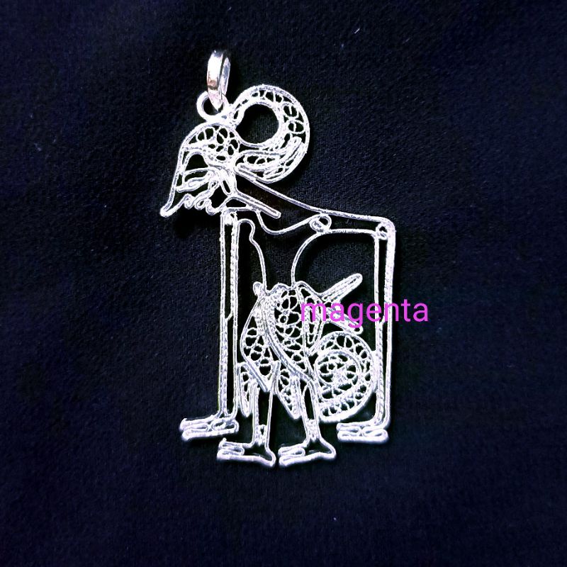 Jual Liontin wayang handmade 4 cm 5cm krum perak | Shopee Indonesia