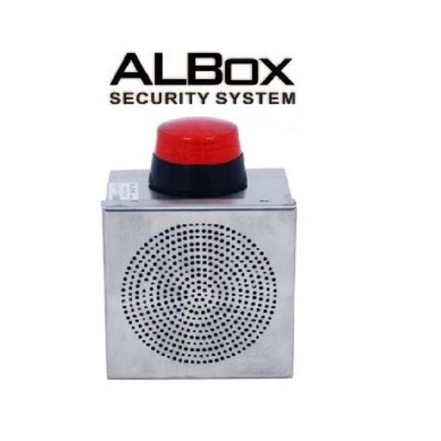 Jual ALBOX MBS15 OUTDOOR METAL BOX SIREN Tamper Switch and Strobe Light ...