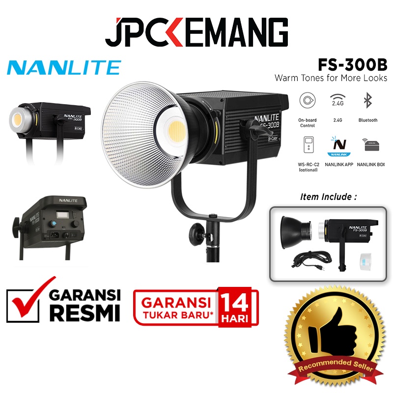 Jual Nanlite FS-300B LED Bi Color Spotlight Lighting Video FS 300 B Garansi Resmi | Shopee Indonesia