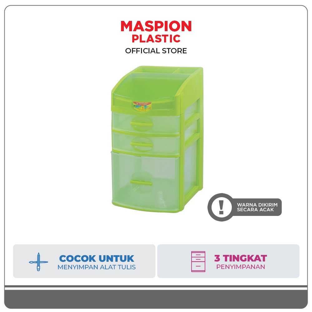 Jual Maspion Laci Penyimpanan Mini Plastik 3 Susun Fancy Box S2L1 | Shopee Indonesia