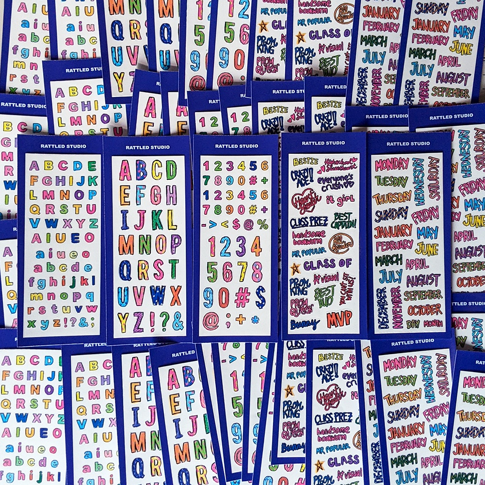Jual YEARBOOK SERIES ☆ by RATTLED STUDIO - (Hand Writing Alphabet Hand ...