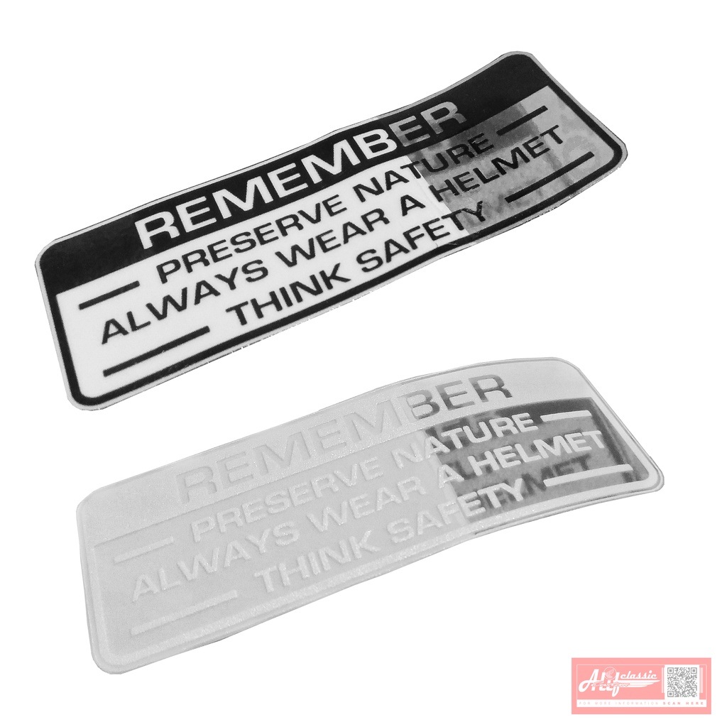Jual stiker remember sticker detail remember BLACK/WHITE Sticker Decal ...