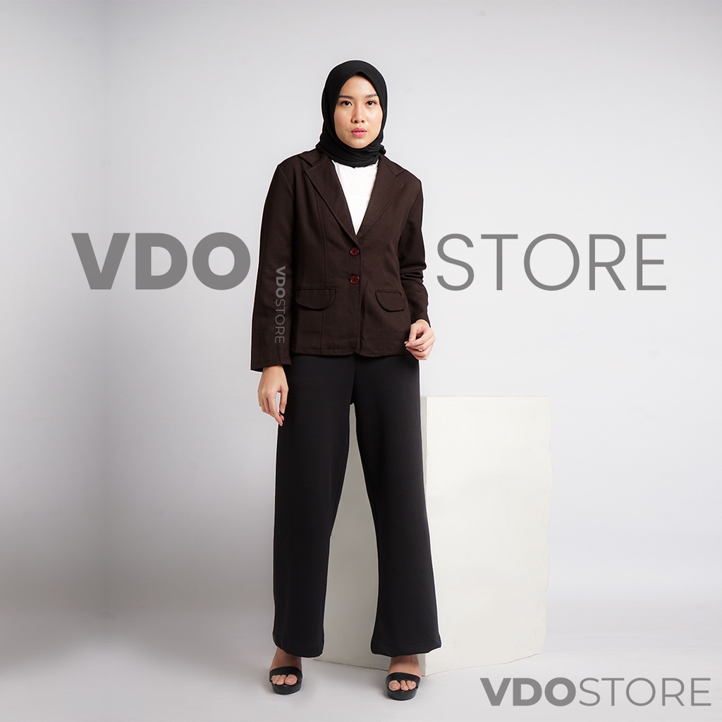 Jual BLAZER WANITA PREMIUM - M L XL 2L 3L 4L 5L 6L - ATASAN KERJA JAS KANTOR JUMBO BIG SIZE ...