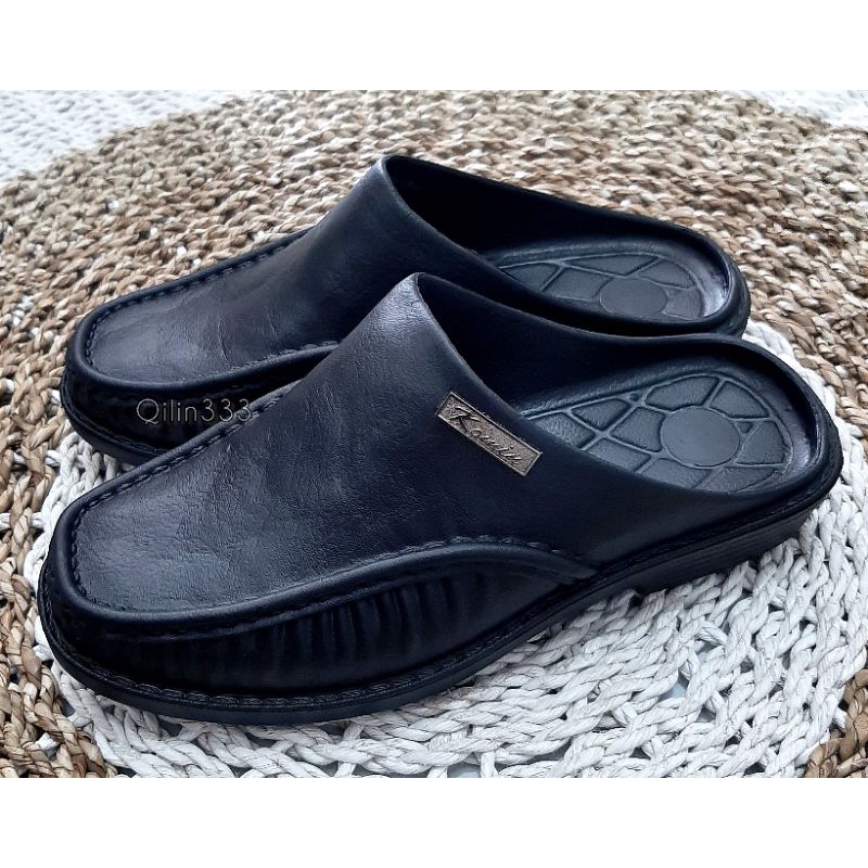 Jual Sepatu Slop Cowok Bustong Karet Import Anti Air Full Hitam Komin K ...