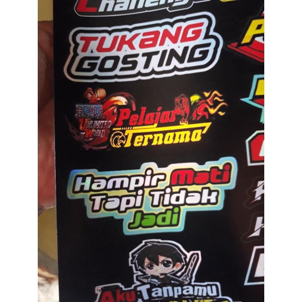 Jual sticker hologram kata kata | Shopee Indonesia