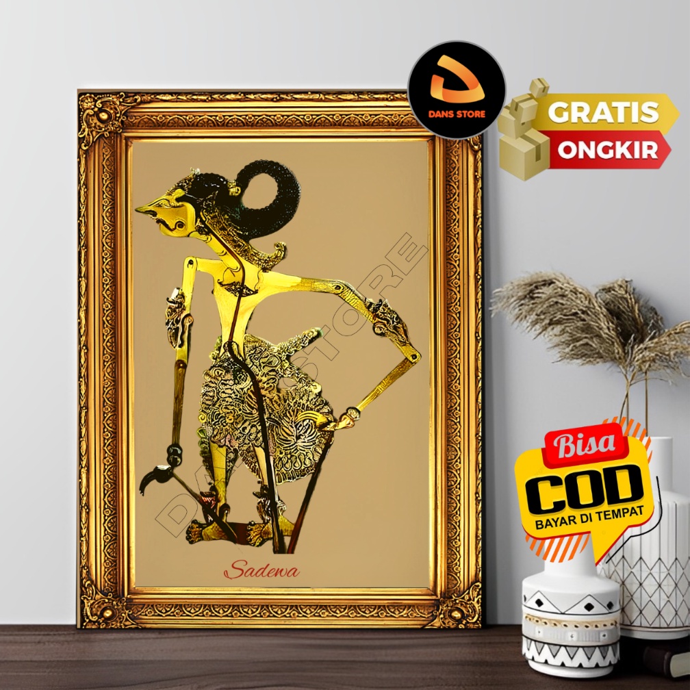 Jual Hiasan Dinding Poster Wayang Kulit Sadewa Gambar Qualitas HD ...